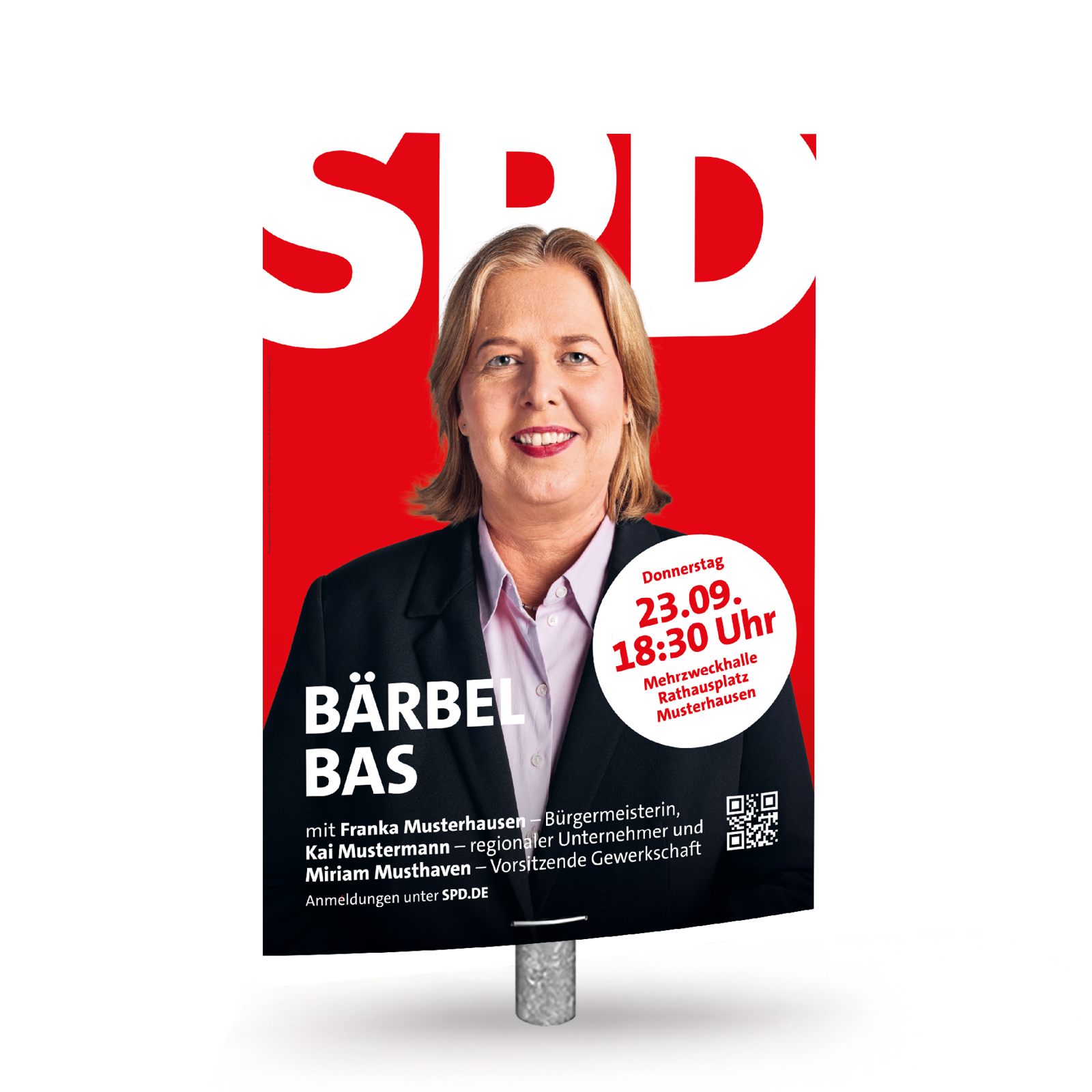 Veranstaltungsplakat mit Parteispitze | SPD Shop